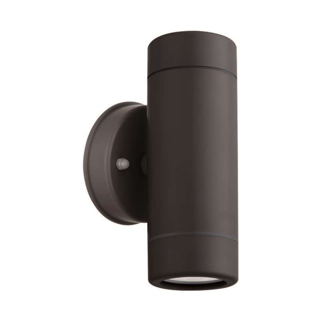 ΑΠΛΙΚΑ ΤΟΙΧΟΥ UP-DOWN ΣΤΡΟΓΓΥΛΗ ΠΛΑΣΤΙΚΗ IP65 GU10 ΜΑΥΡΟ